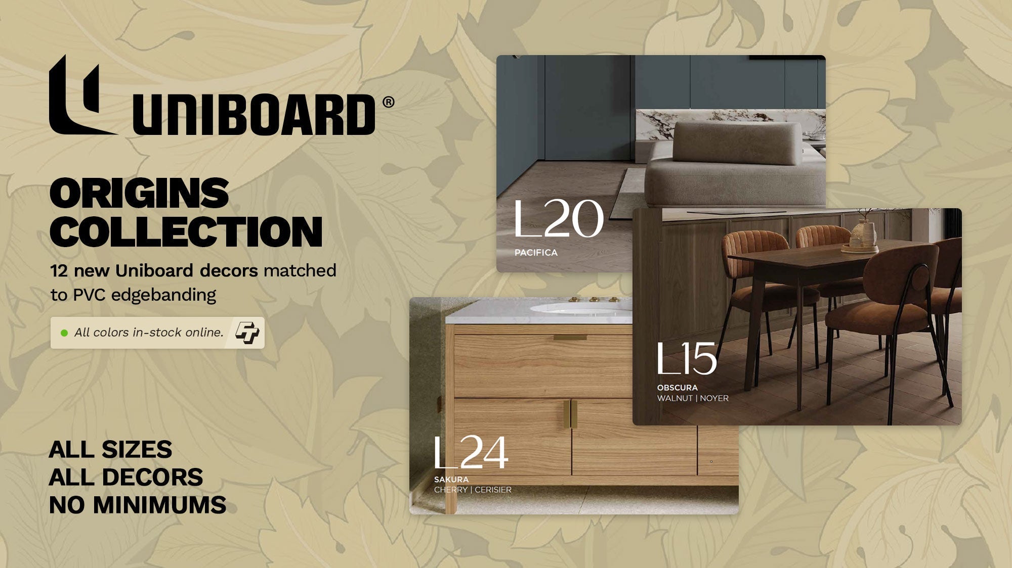 New Uniboard Origins Edgebanding Collection
